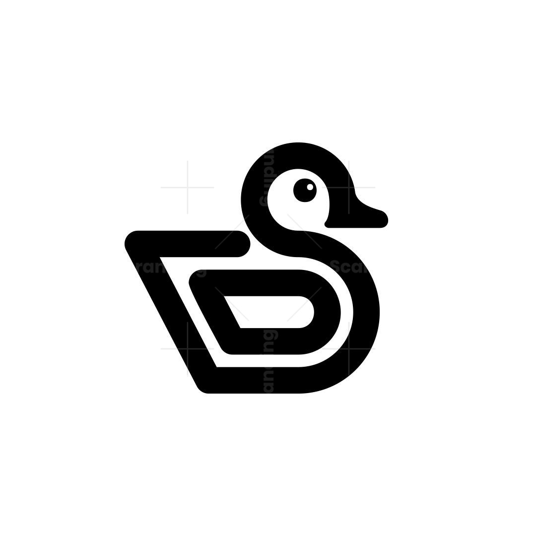 Letter D Duck Logo | Scalebranding