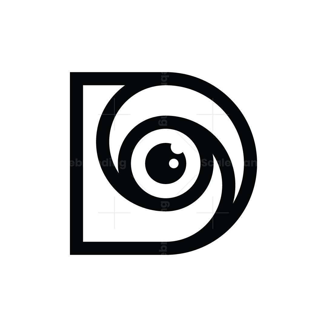 Letter D Eye Wave Logo | Scalebranding