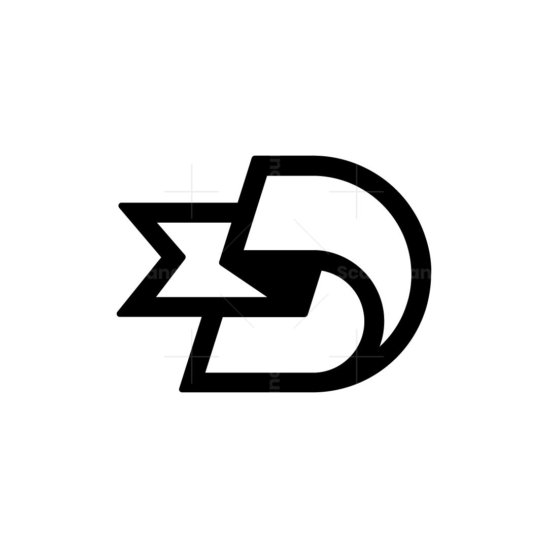 Letter D Flag Logo | Scalebranding