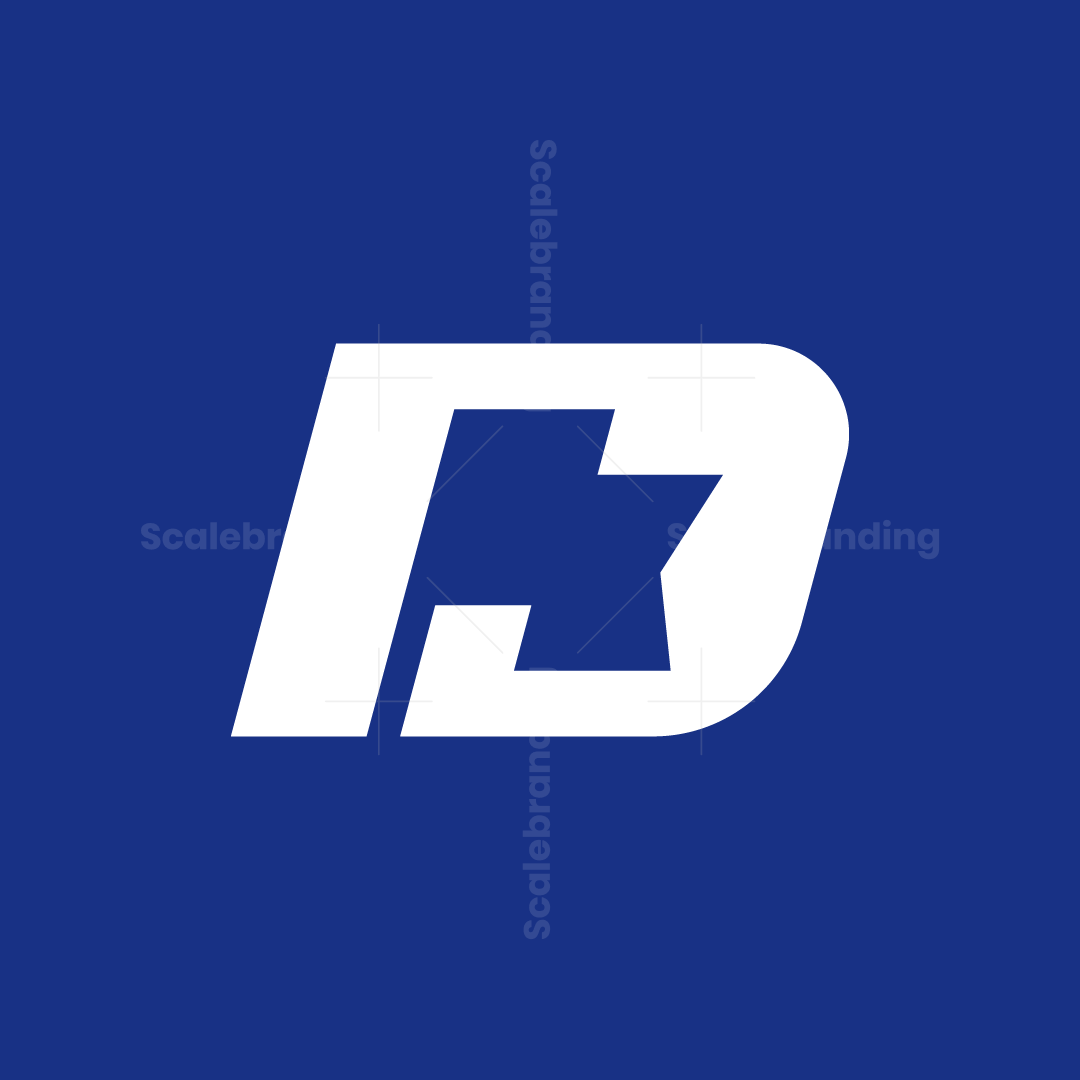 Letter D Flag Simple Logo | Scalebranding