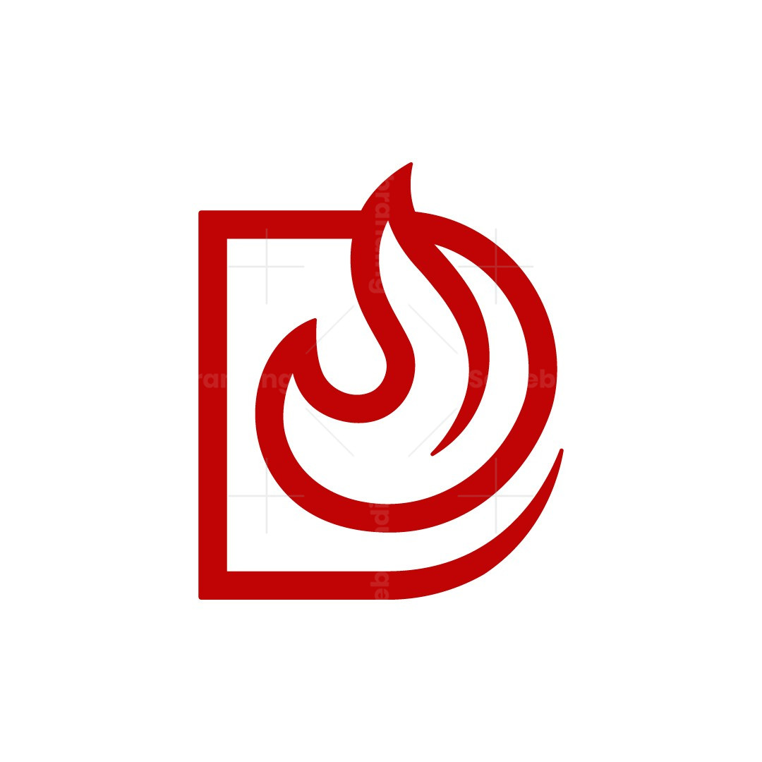 Letter D Flame Logo | Scalebranding