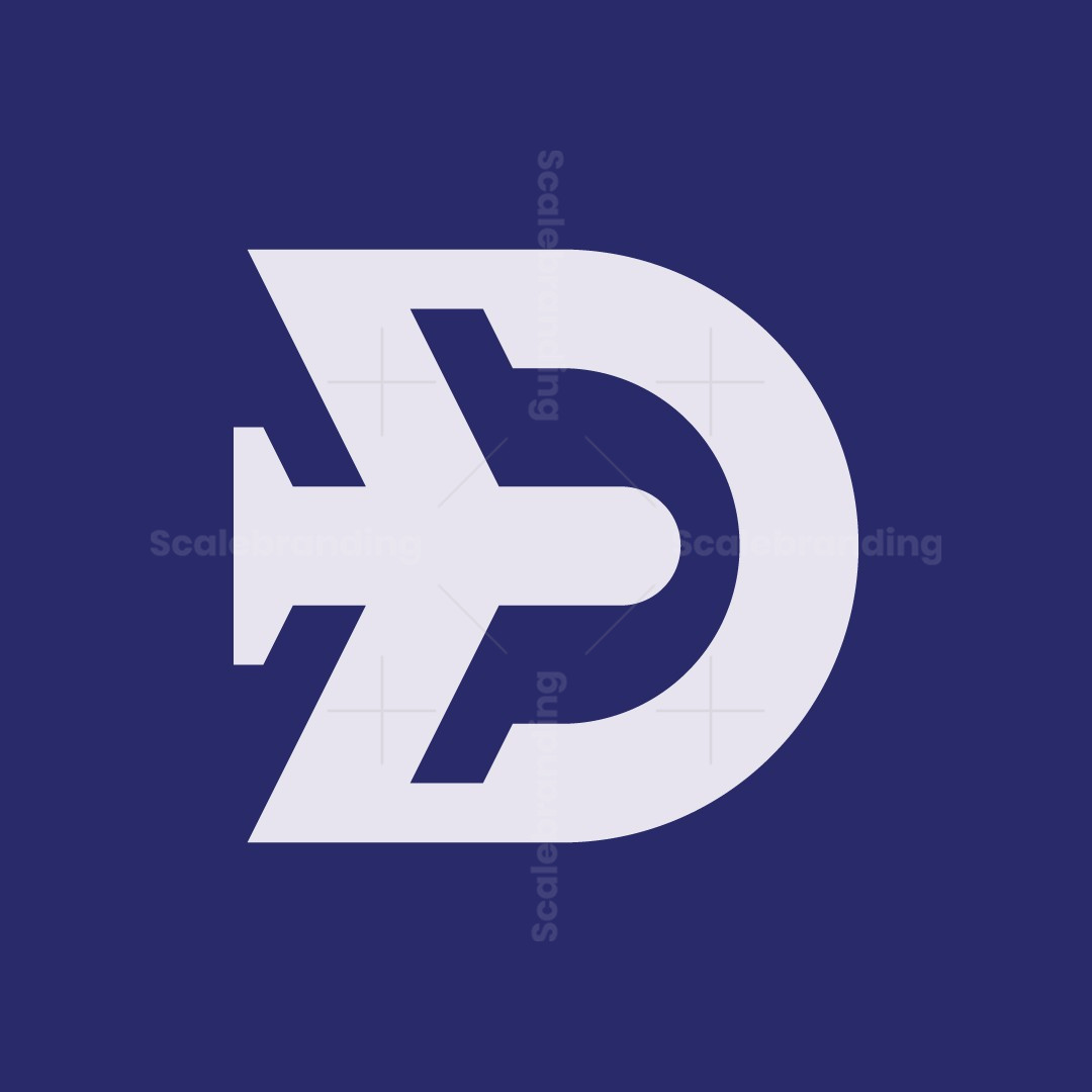 Letter D Plane Logo | Scalebranding