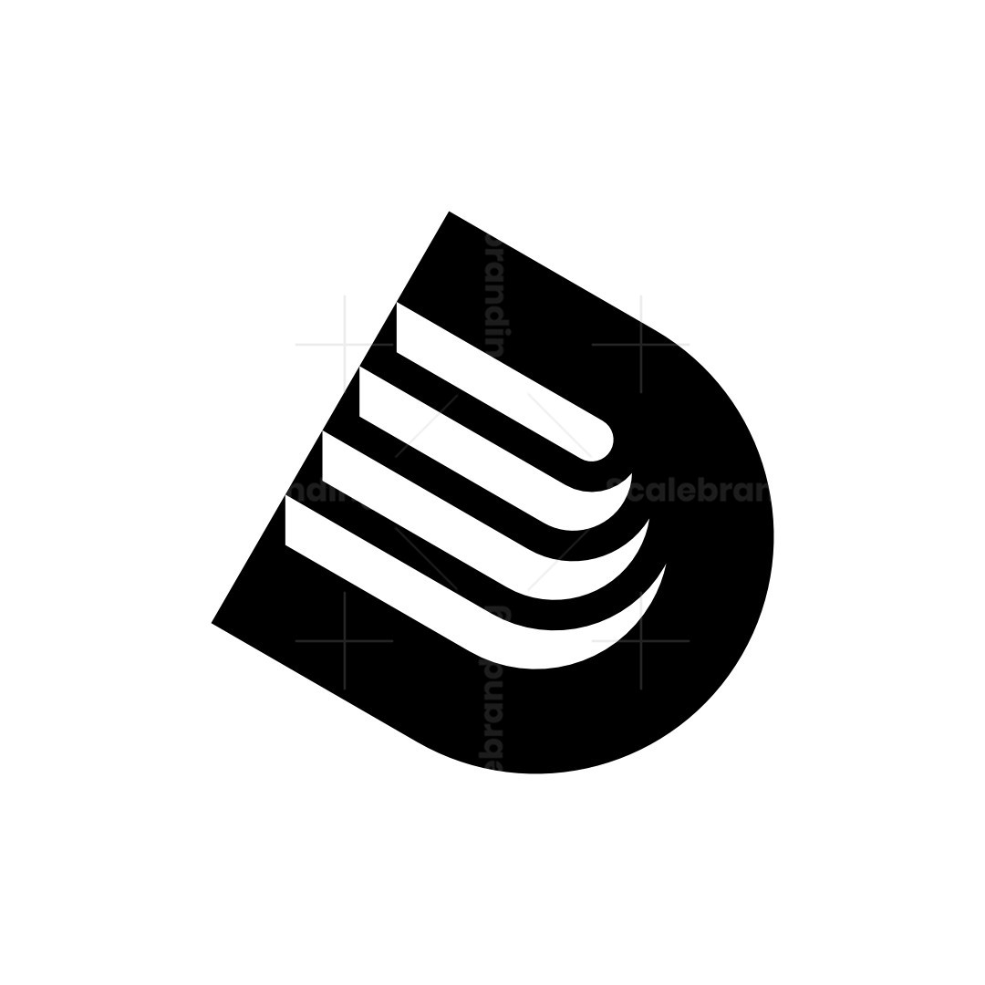 Letter D Stair Logo | Scalebranding
