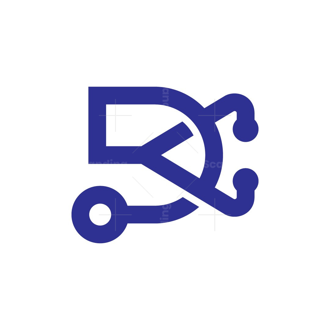 Letter D Stethoscope Logo | Scalebranding