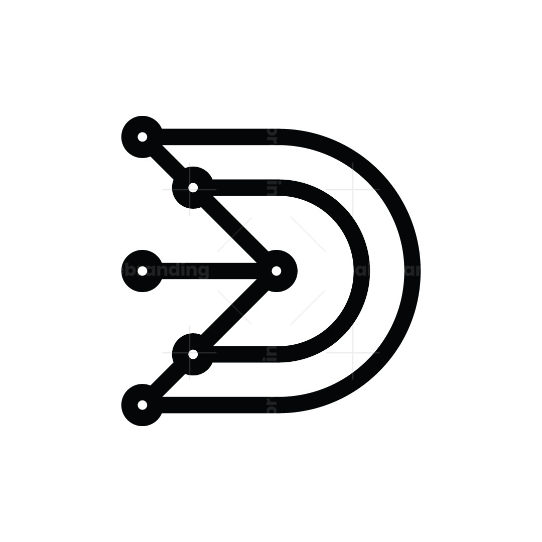 Letter D Tech Logo | Scalebranding