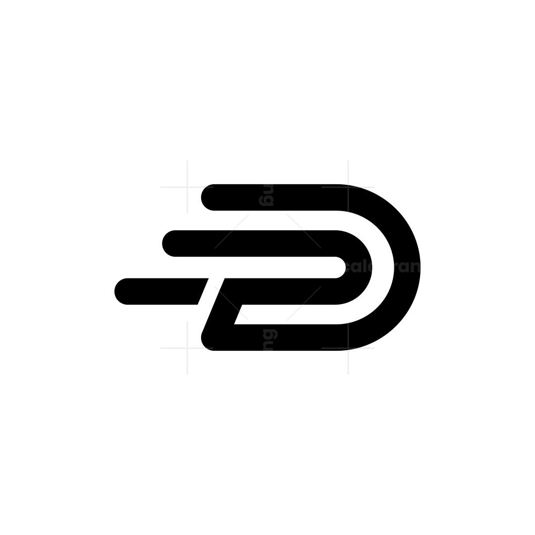 Letter DP Geometric Logo | Scalebranding