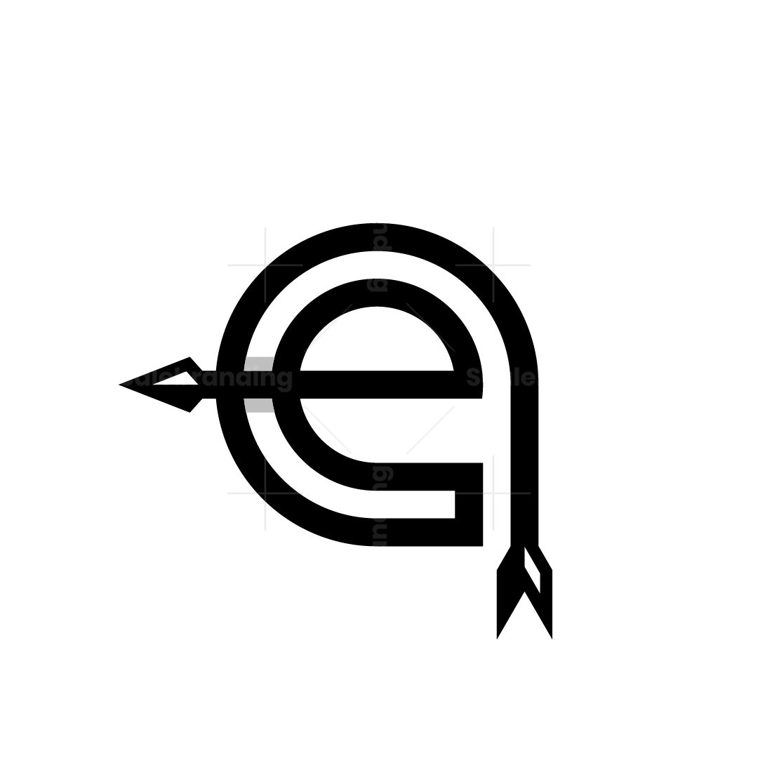 Letter E Arrow Simple Logo | Scalebranding