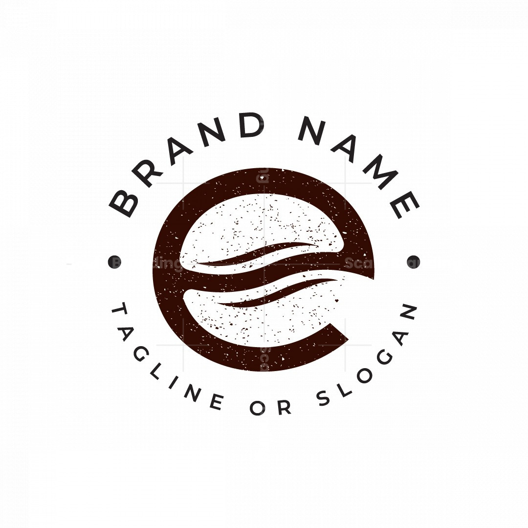Letter E Coffe Bean Logo | Scalebranding