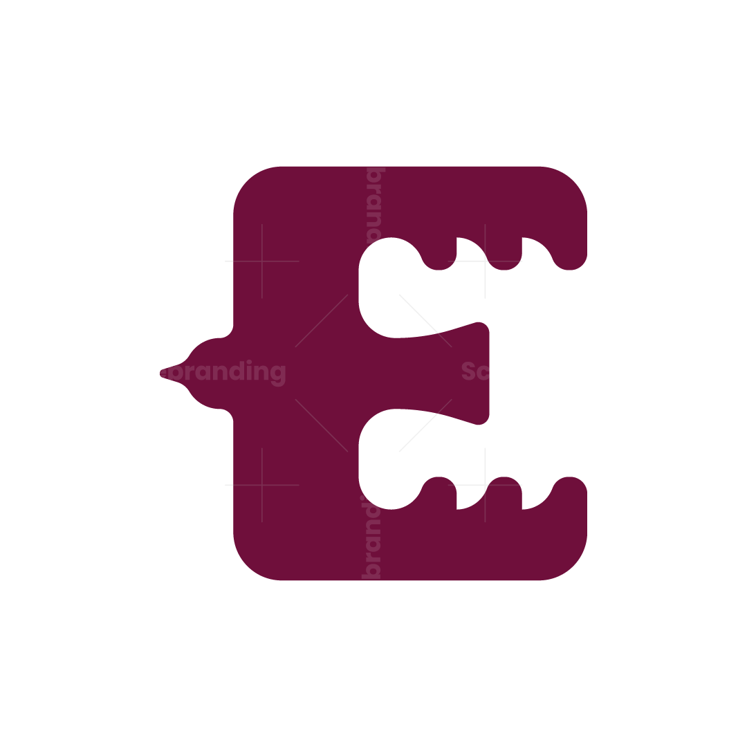 Letter E Eagle Simple Logo | Scalebranding