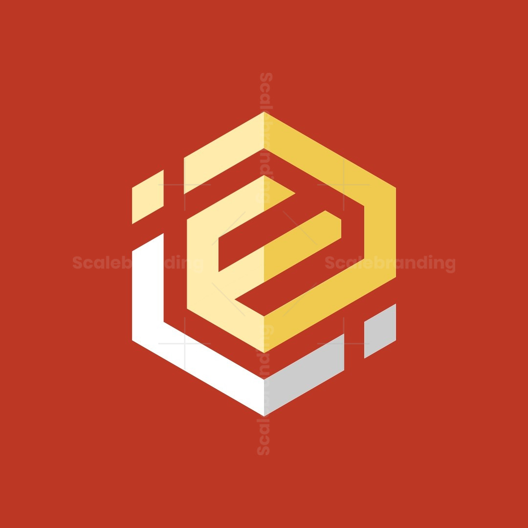 letter e hexagonal Logo | Scalebranding