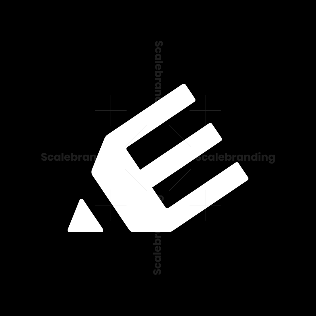 Letter E Pencil Simple Logo | Scalebranding