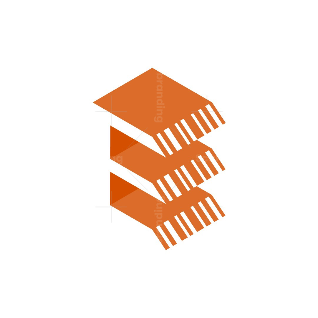 Letter E Shopping Barcode Logo | Scalebranding