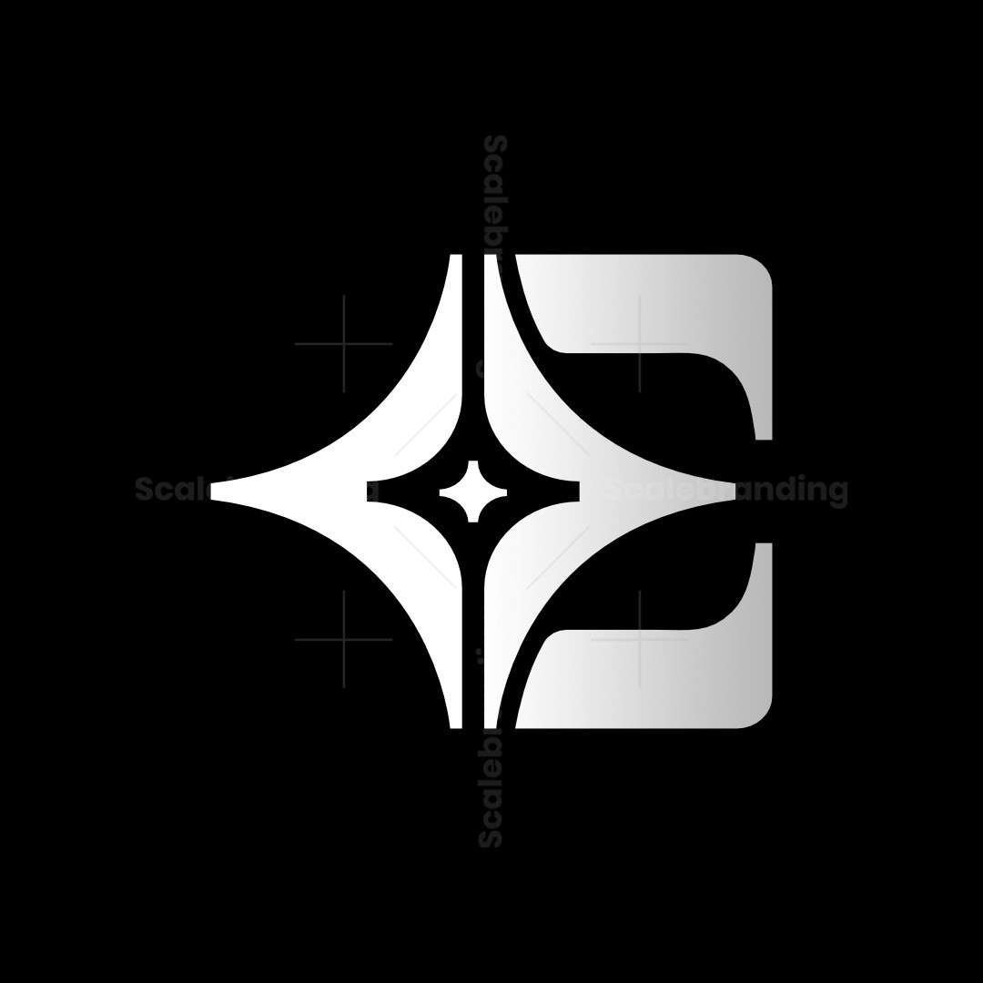 Letter E star logo | Scalebranding
