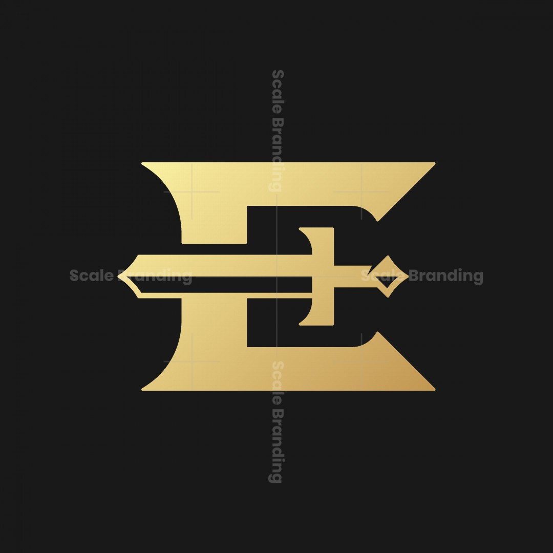 Letter E Sword Logo | Scalebranding