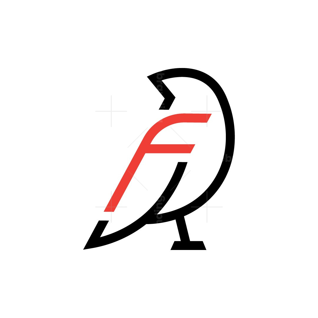 Letter F Bird Logo | Scalebranding