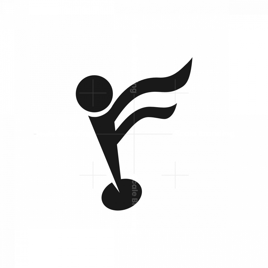 Letter F flag logo | Scalebranding