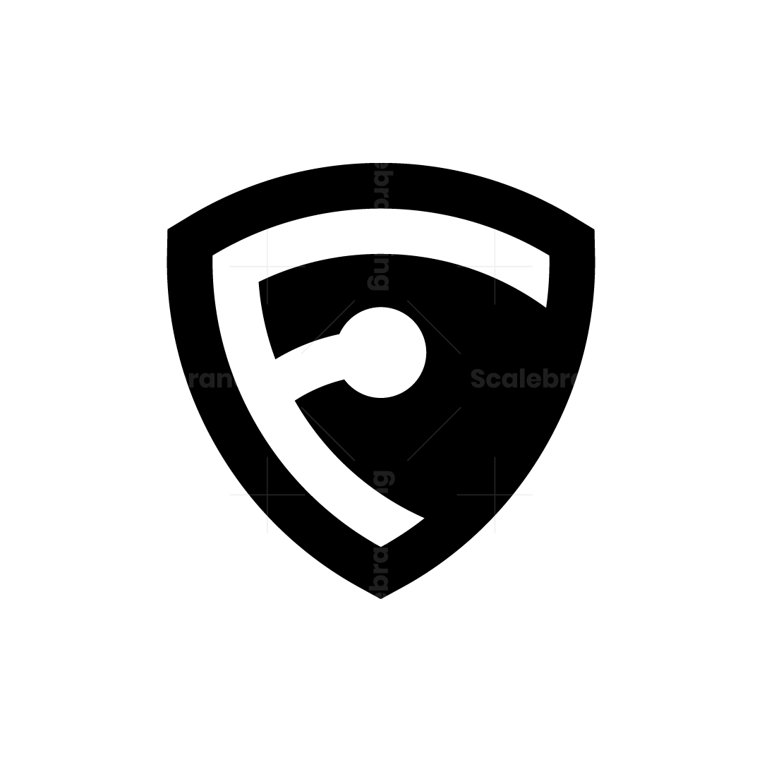 Letter F Shield Technology Logo | Scalebranding