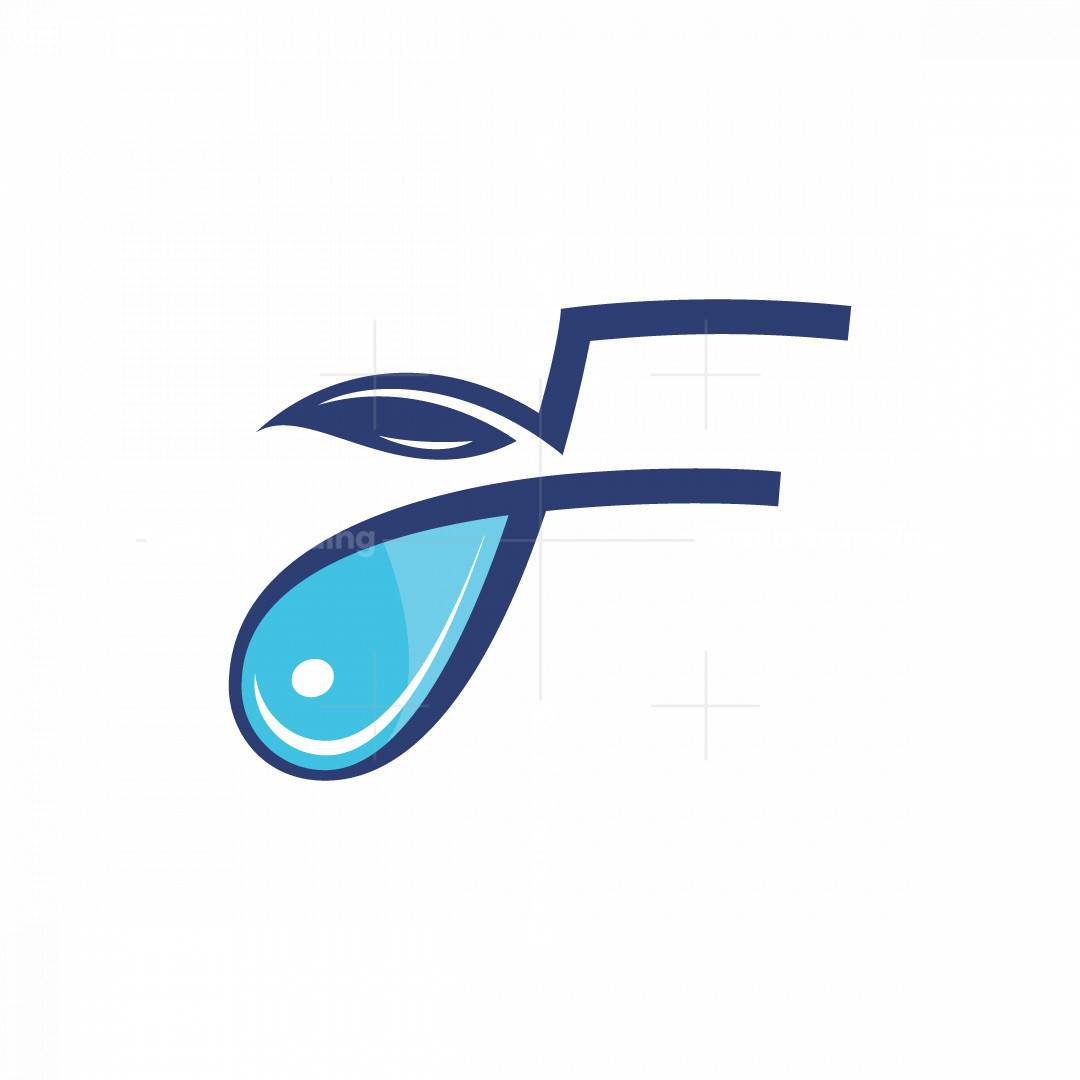 Letter F Water And Leaf Logo | Scalebranding