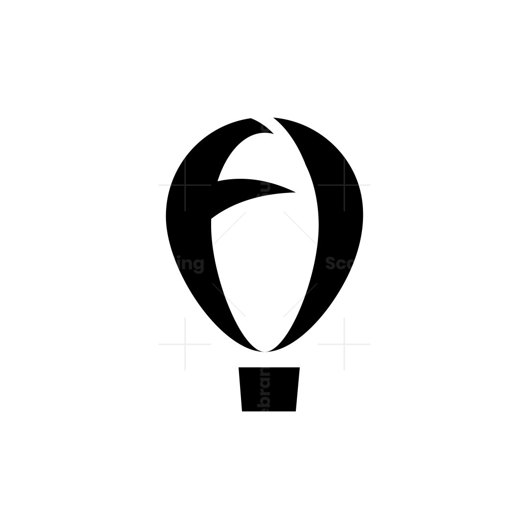 letter Fi or iF hot air balloon Logo | Scalebranding