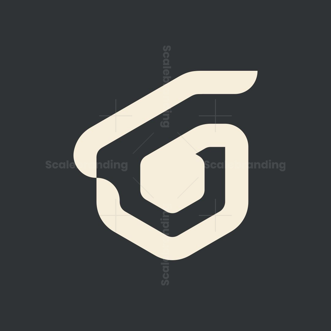 Letter g and eyes elegant logo | Scalebranding