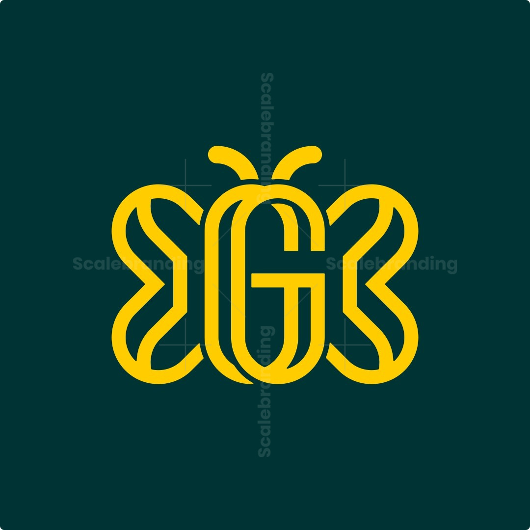 Letter G Bee Logo | Scalebranding
