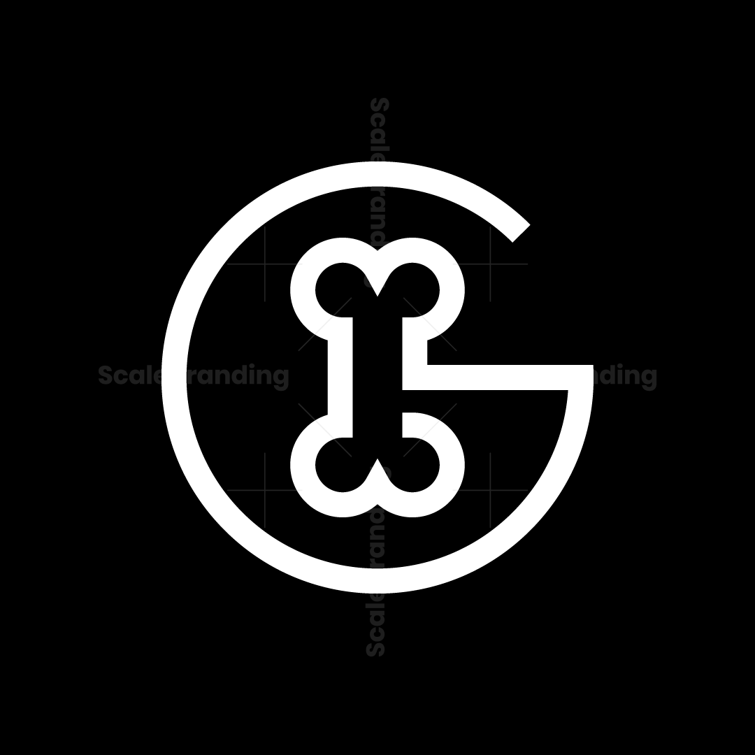 Letter G or E Bone Logo | Scalebranding