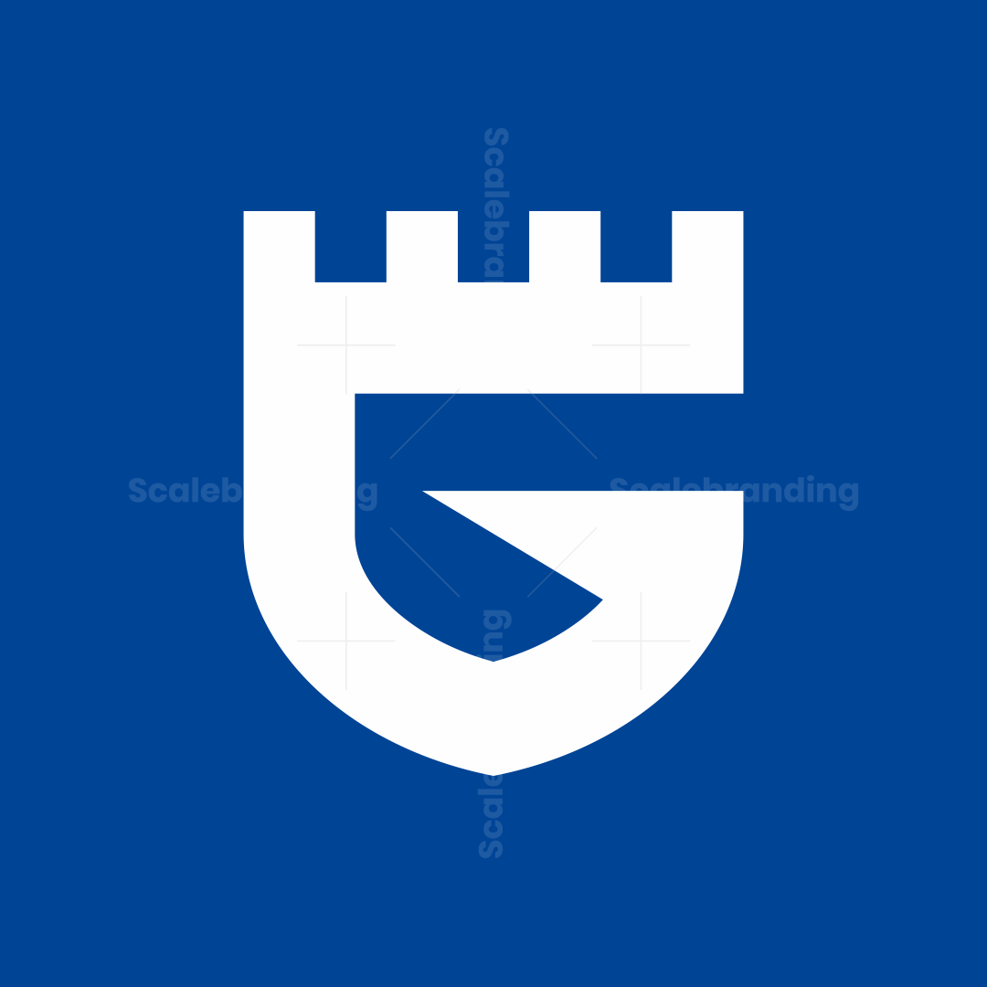 Letter G Castle Minimal Design Logo | Scalebranding
