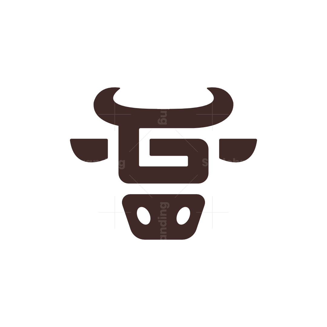 Letter G cow head logo | Scalebranding