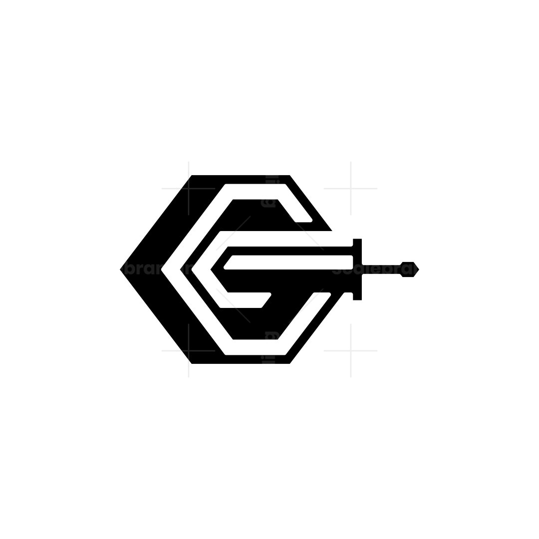 Letter G Dagger Logo | Scalebranding