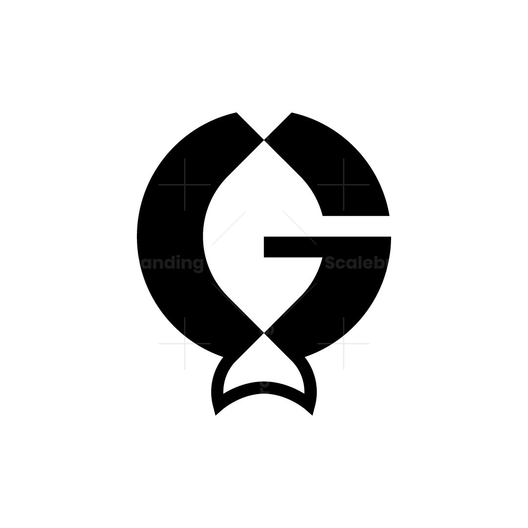 Letter G Fish Logo | Scalebranding