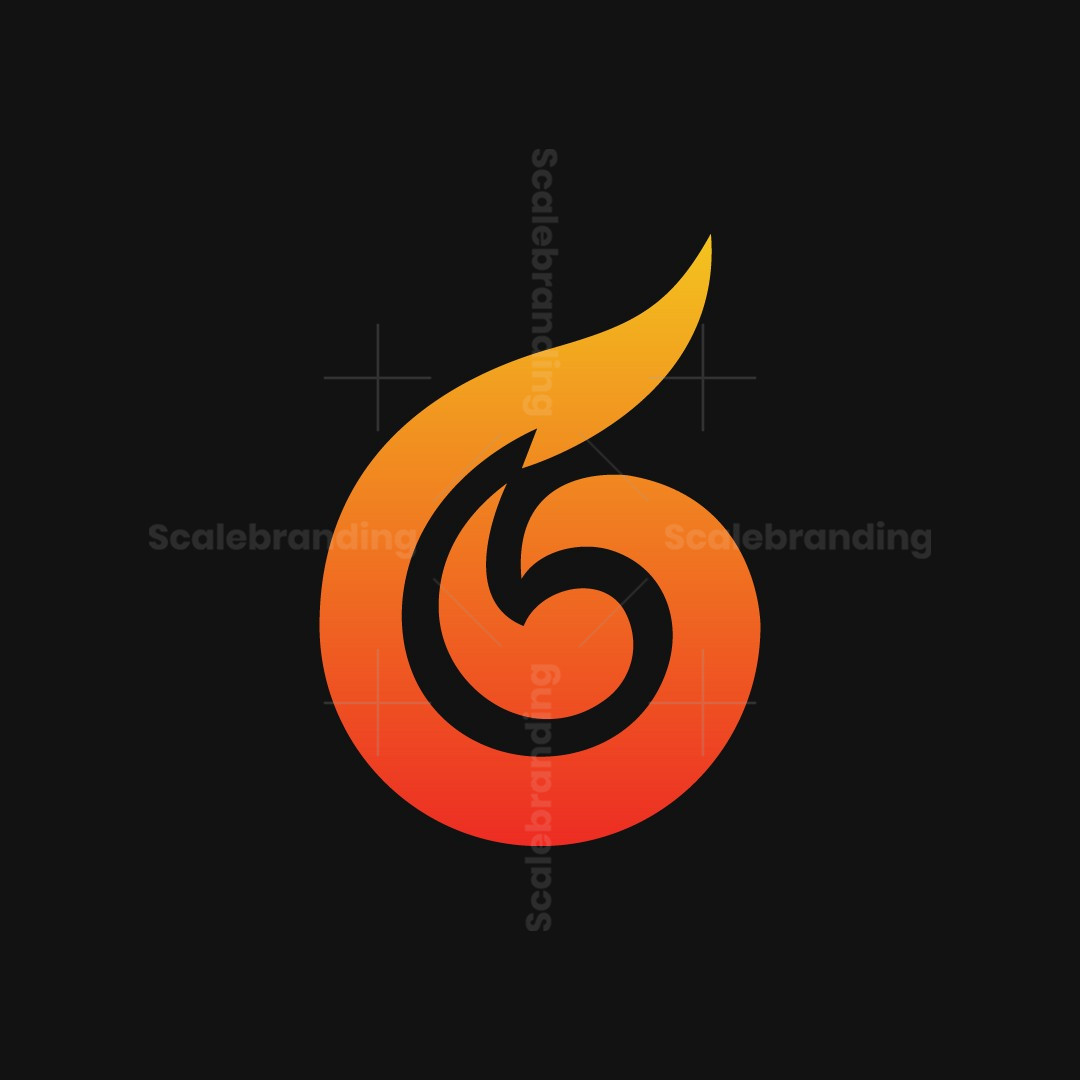 Letter G Flames Logo | Scalebranding