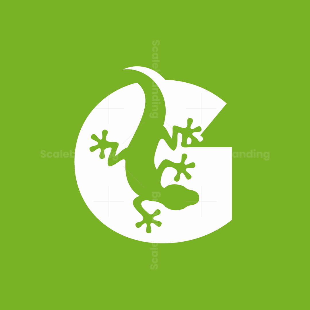 Letter G Gecko Simple Logo | Scalebranding