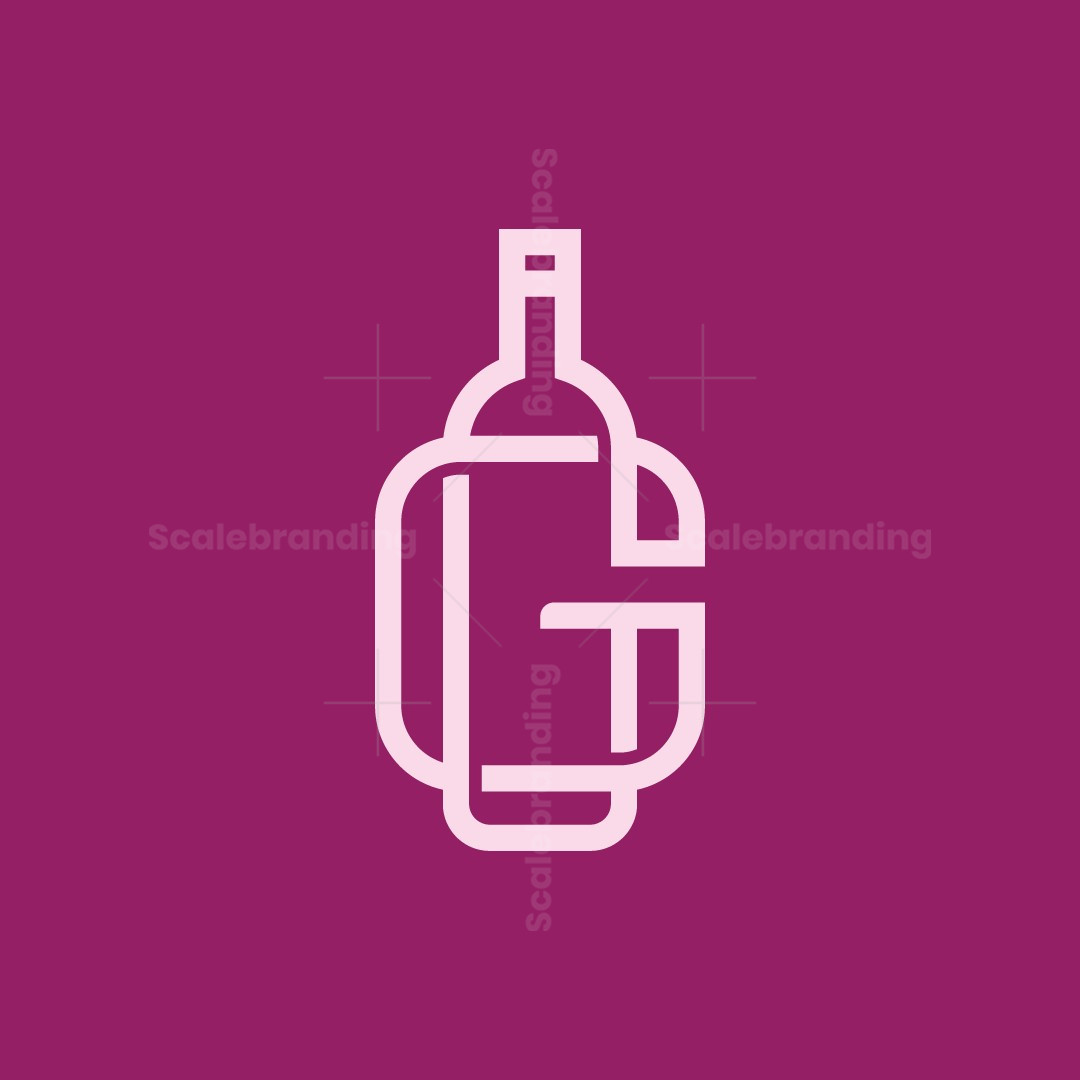 Letter G Wine Bottle Logo | Scalebranding