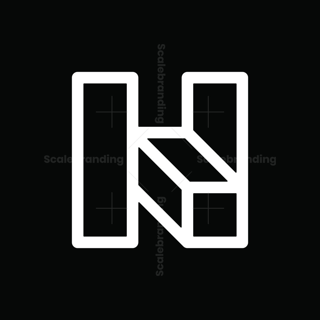 letter H cube logo | Scalebranding