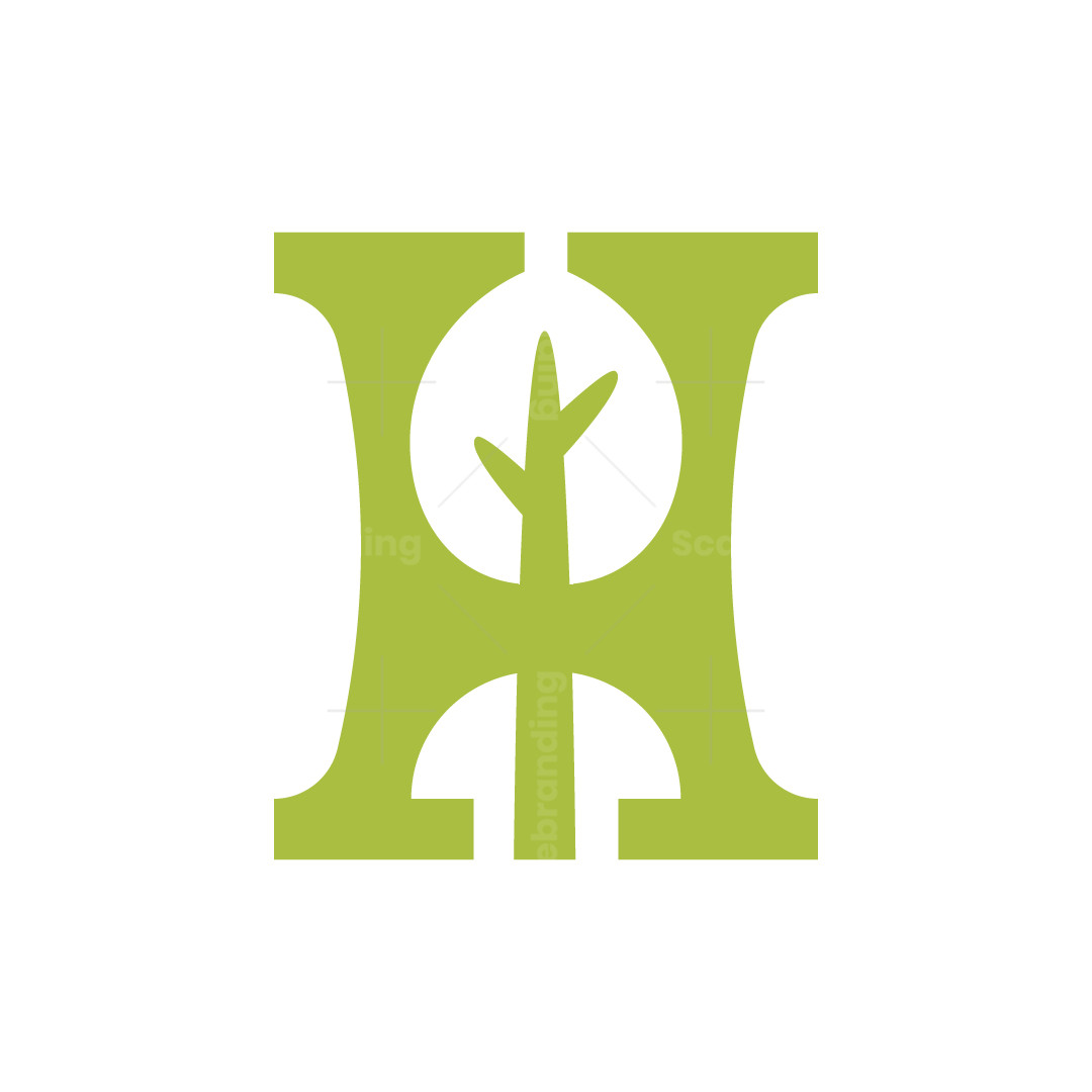 Letter H Nature Logo | Scalebranding