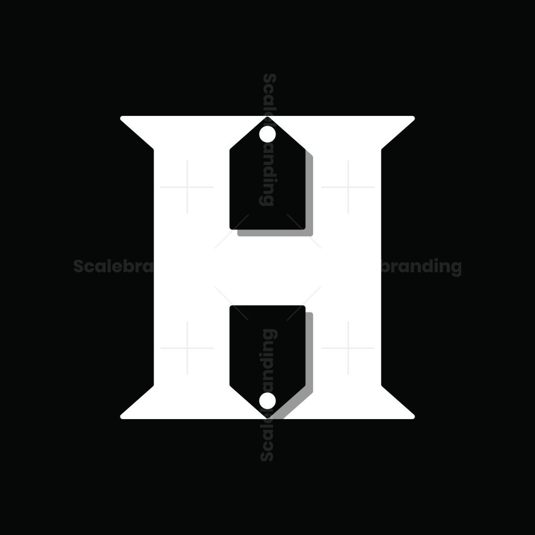 letter H price tag logo | Scalebranding