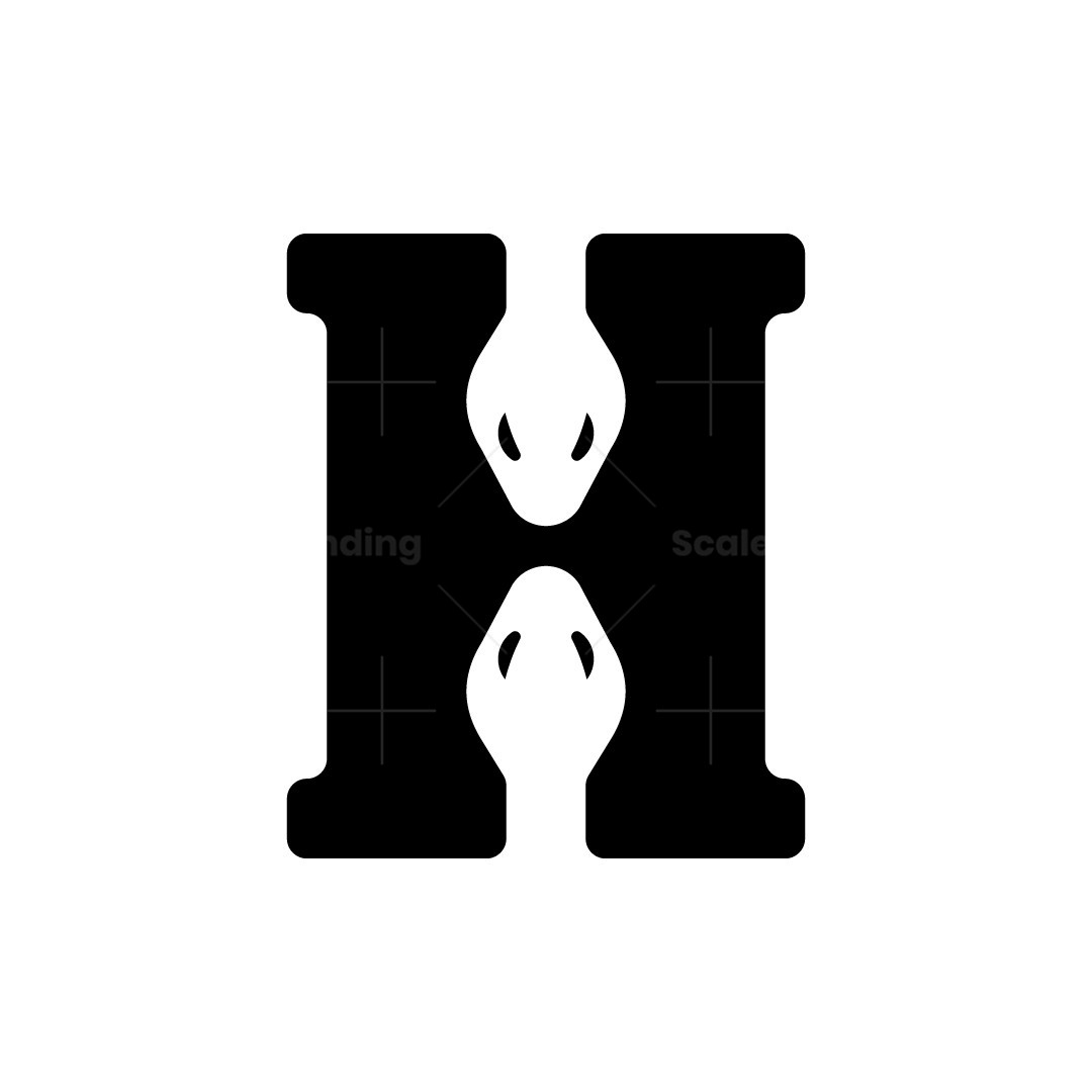Letter H Snake Logo | Scalebranding