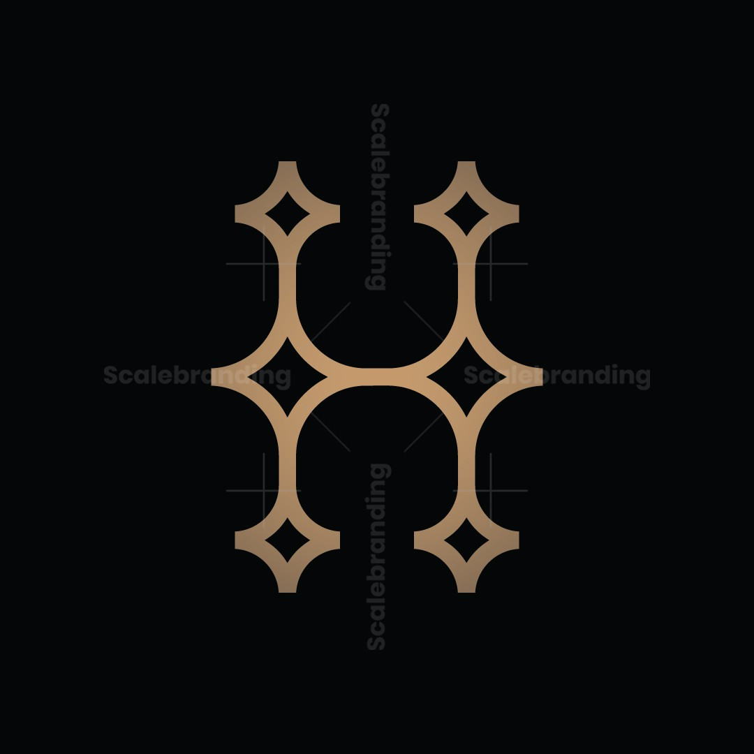 Letter H Star Logo | Scalebranding