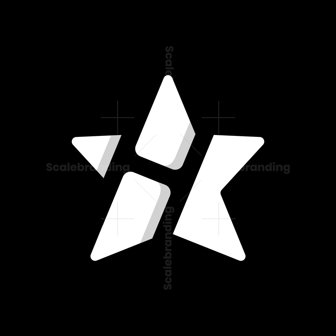 Letter H star logo | Scalebranding