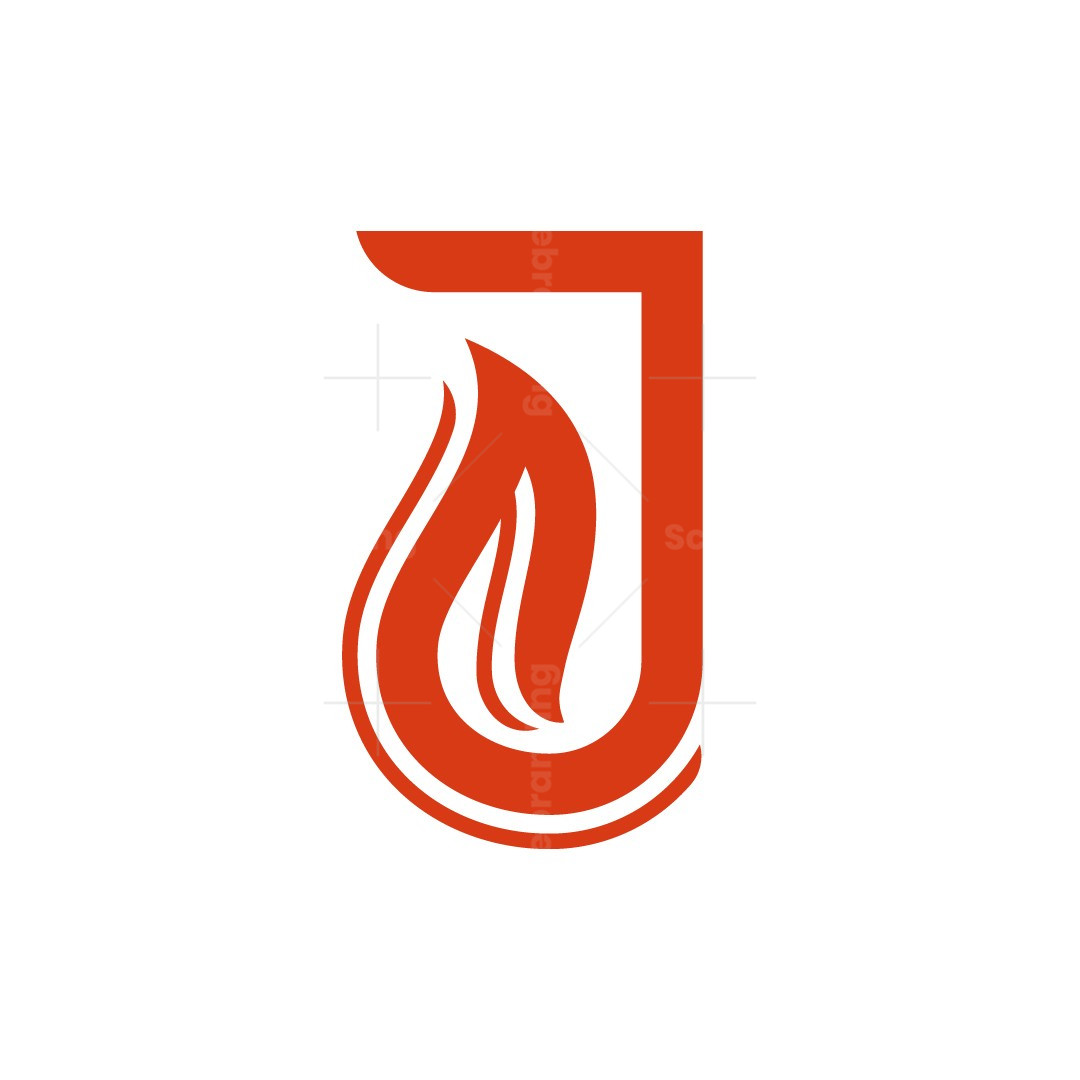 Letter J Fire Logo | Scalebranding