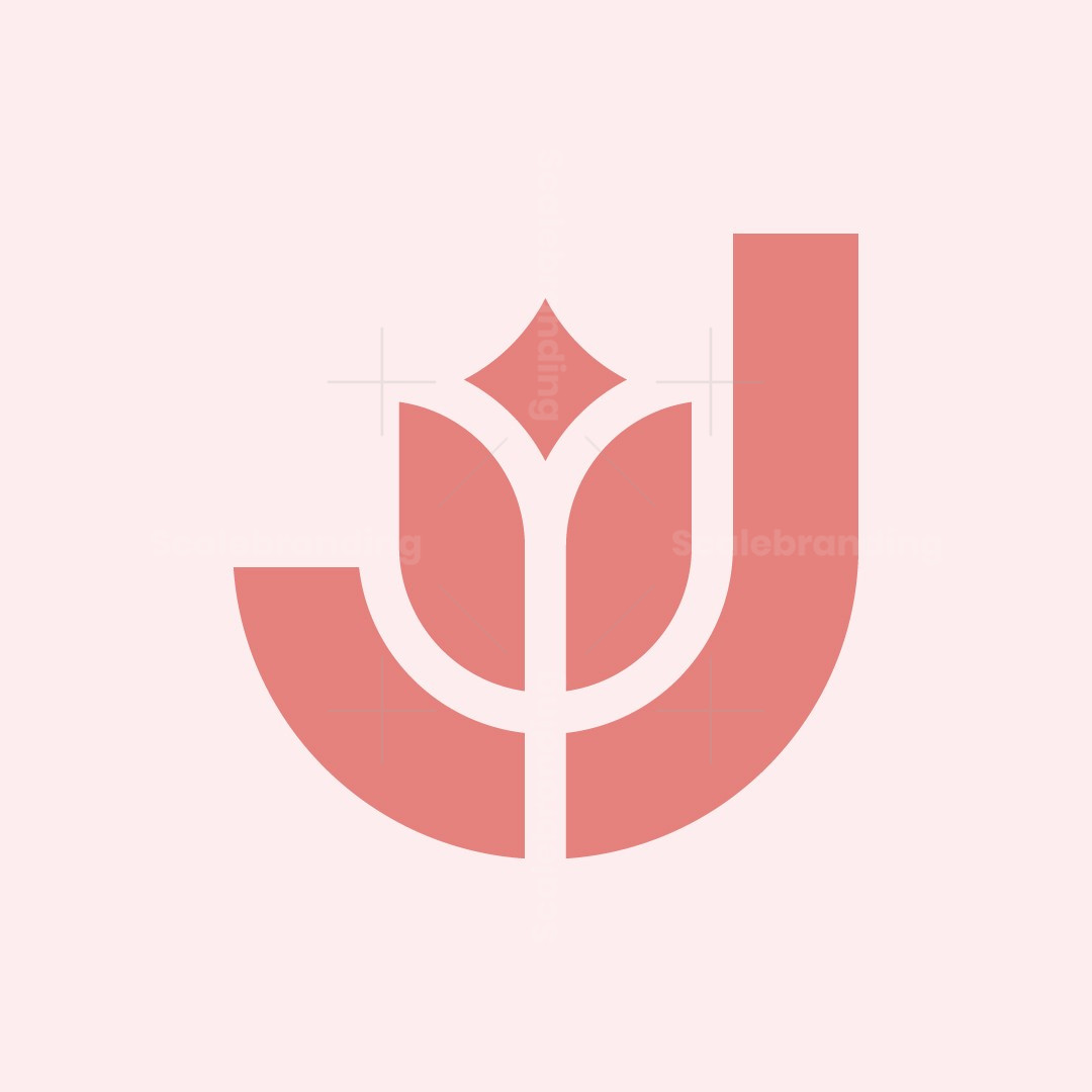 Letter J Flower Logo | Scalebranding
