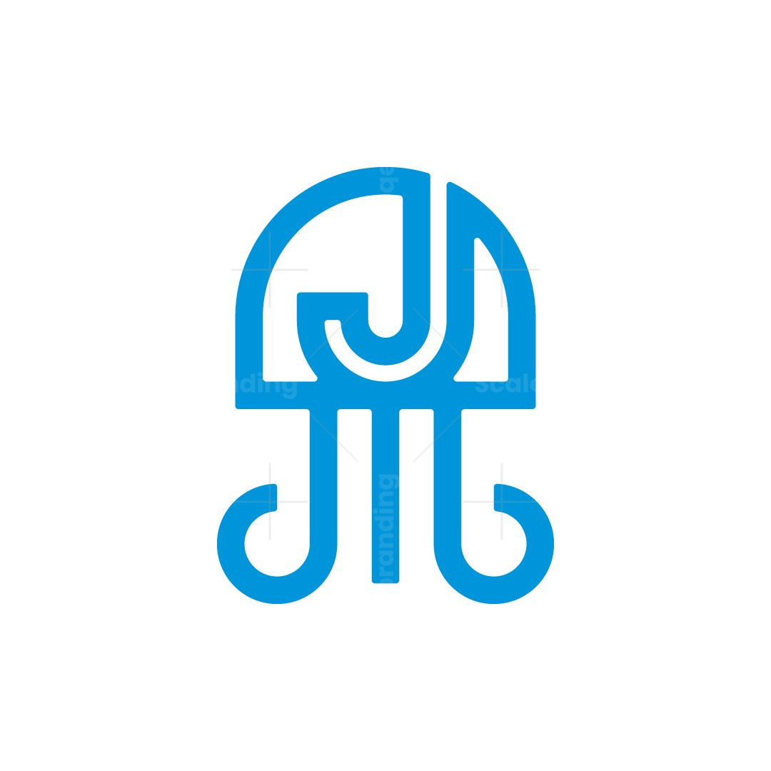 Letter J Jellyfish Logo | Scalebranding