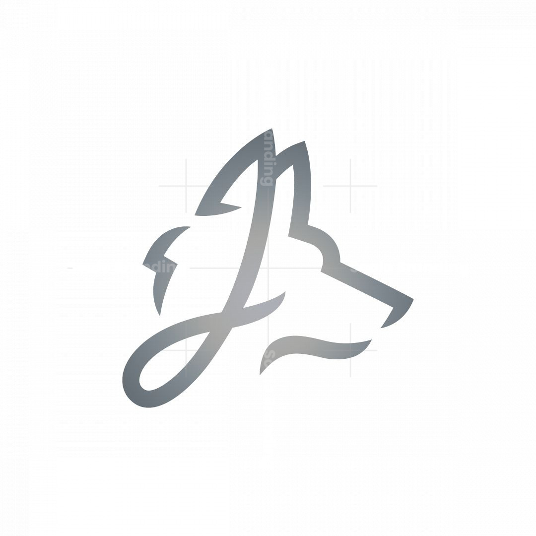 Letter J Wolf Logo | Scalebranding