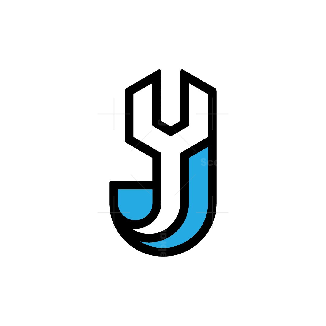 Letter J Wrench Logo | Scalebranding