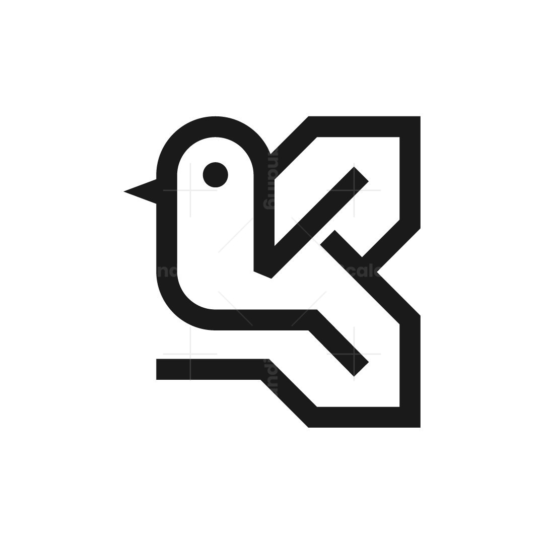 Letter K Bird Logo | Scalebranding