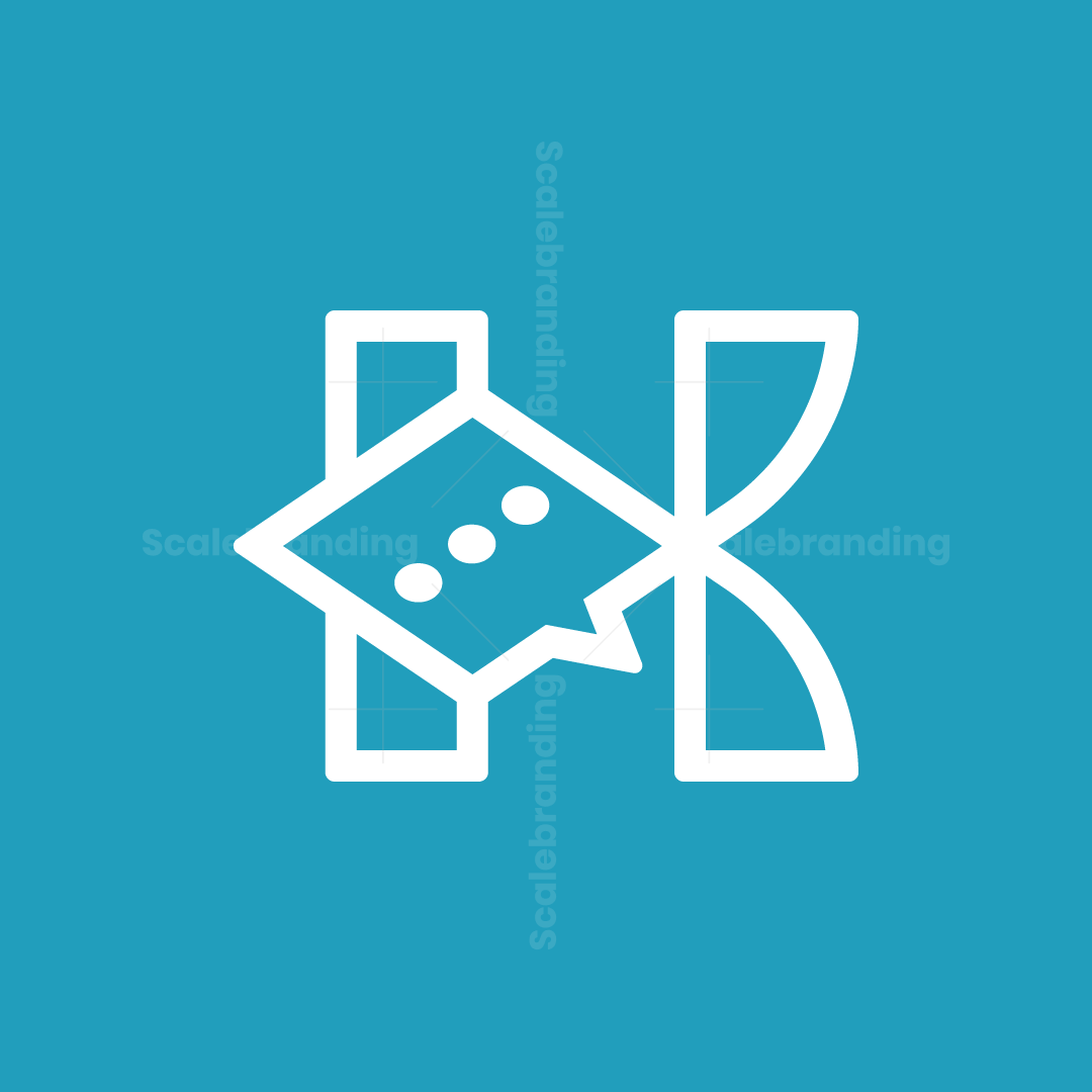 Letter K Chat Logo With A Modern Look | Scalebranding