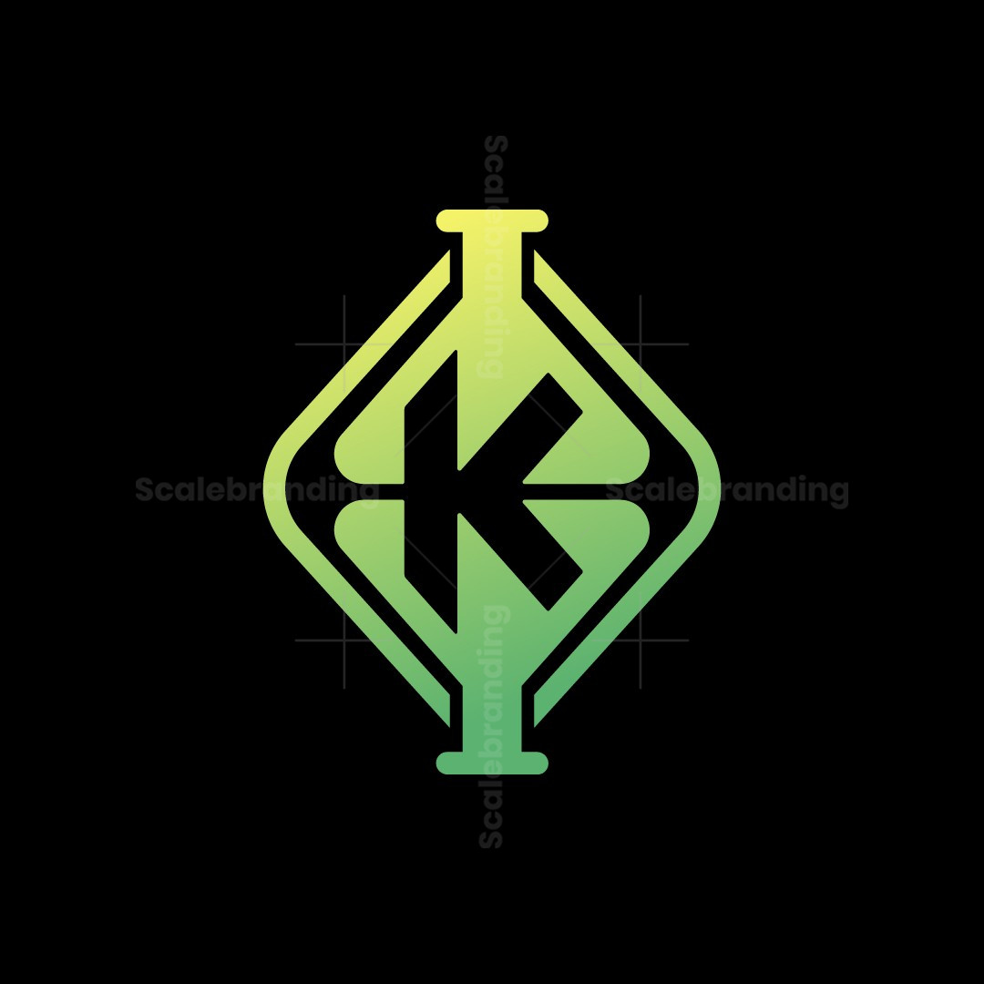 Letter K Laboratory Logo | Scalebranding
