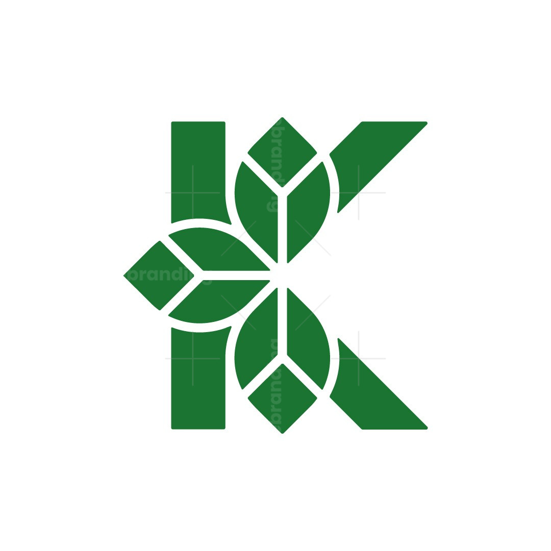 Letter K Leaf Logo | Scalebranding