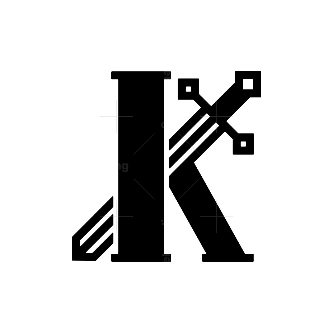 Letter K Sword Logo | Scalebranding