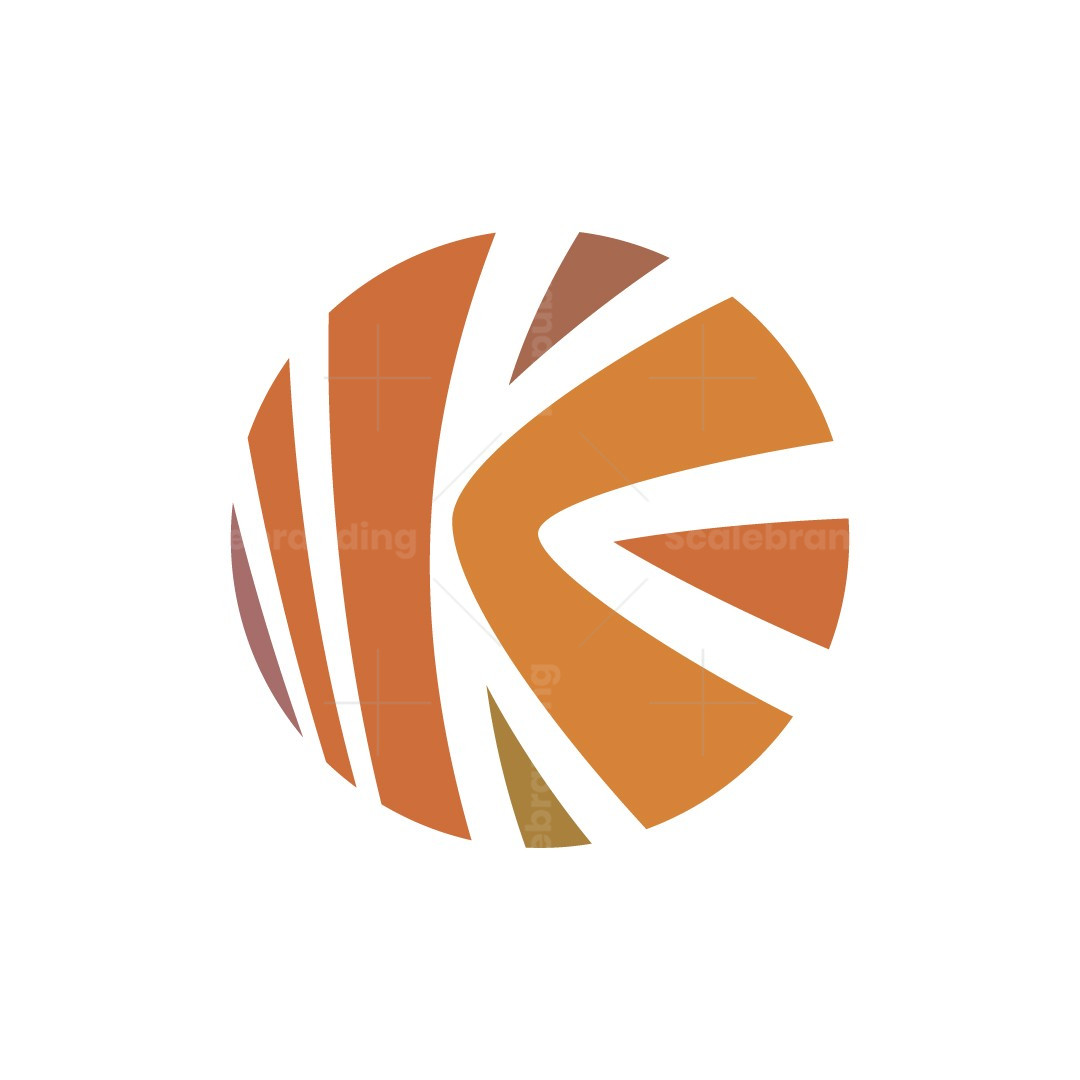 Letter K Wood Cross Section Logo | Scalebranding